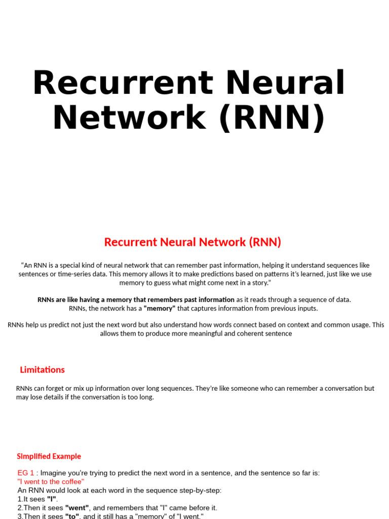 RNN Notes | PDF