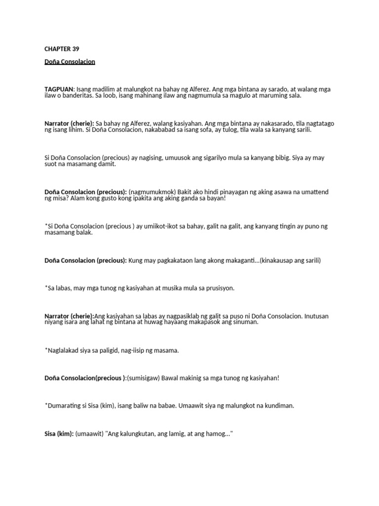 Noli Chapter 39 | PDF