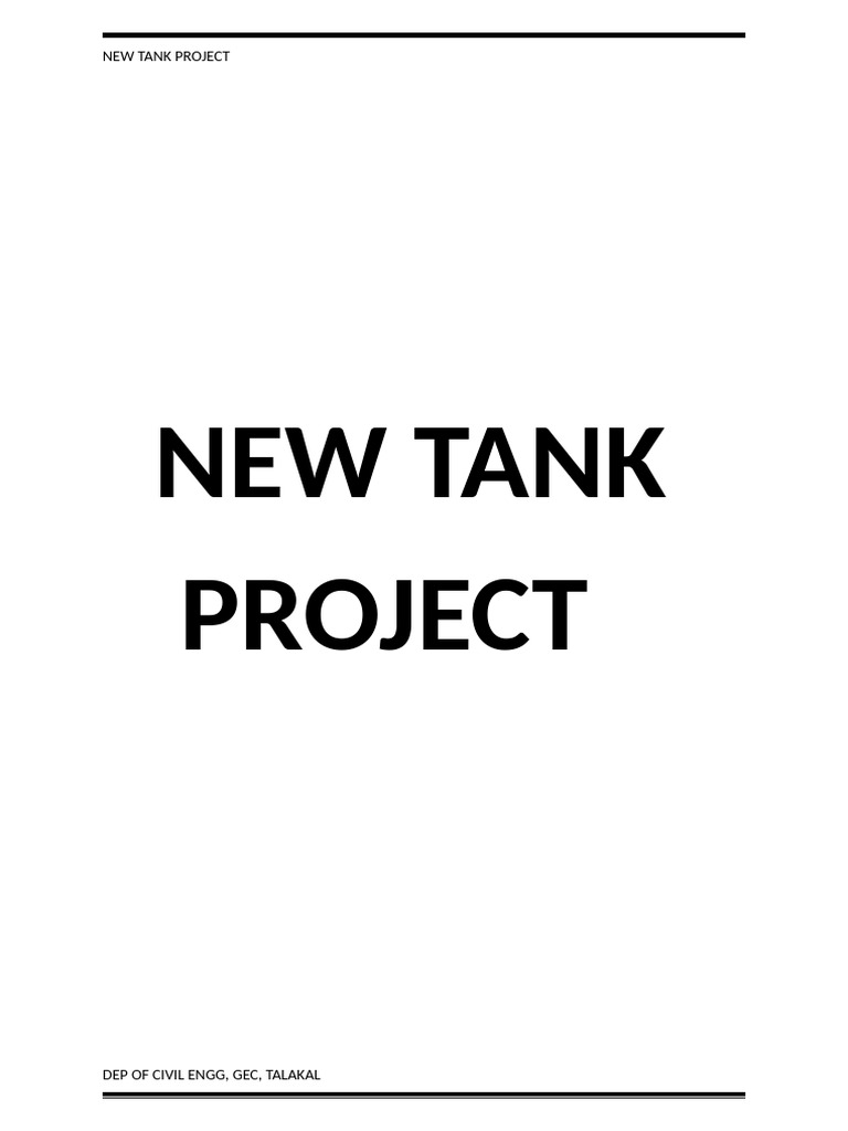 hema (new tank project) | PDF | Dam | Reservoir