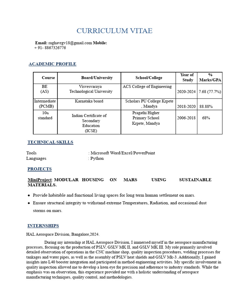 raghav resume | PDF
