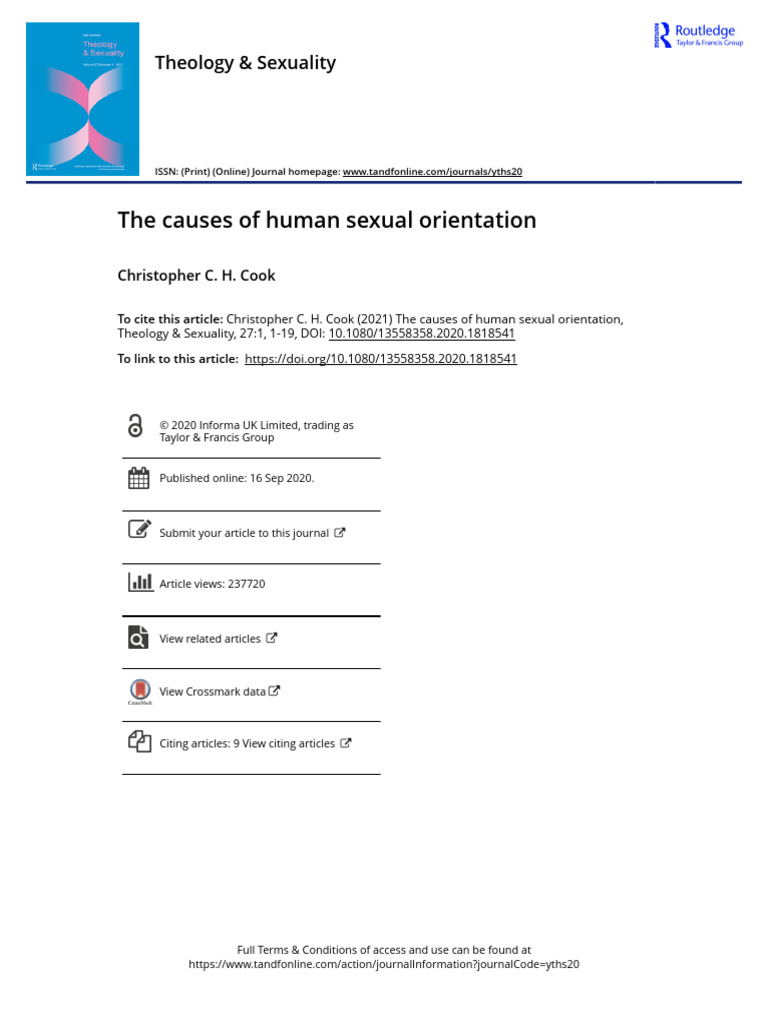 Causes of Human Sexual Orientation | PDF | Sexual Orientation ...
