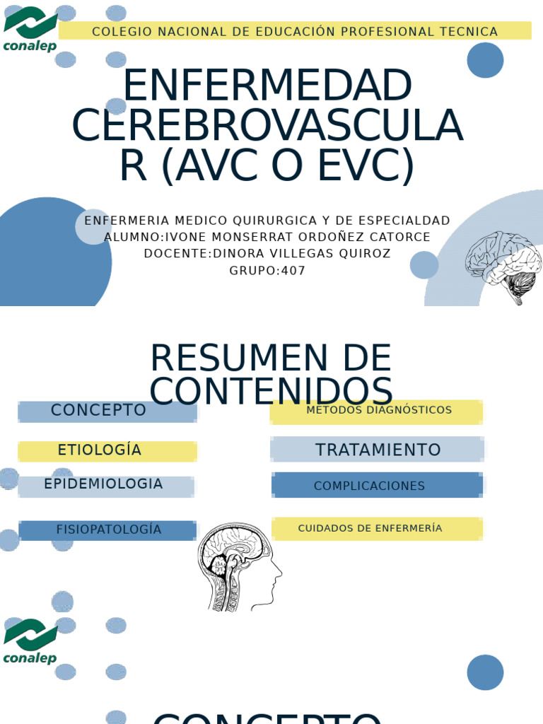 Enfermedad Vascular Cerebral: Guía Completa | PDF | Carrera | Isquemia