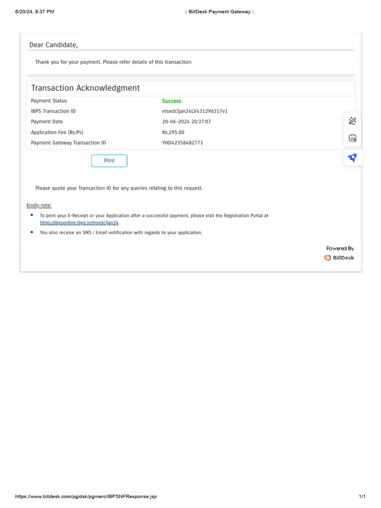 __ BillDesk Payment Gateway __5 | PDF