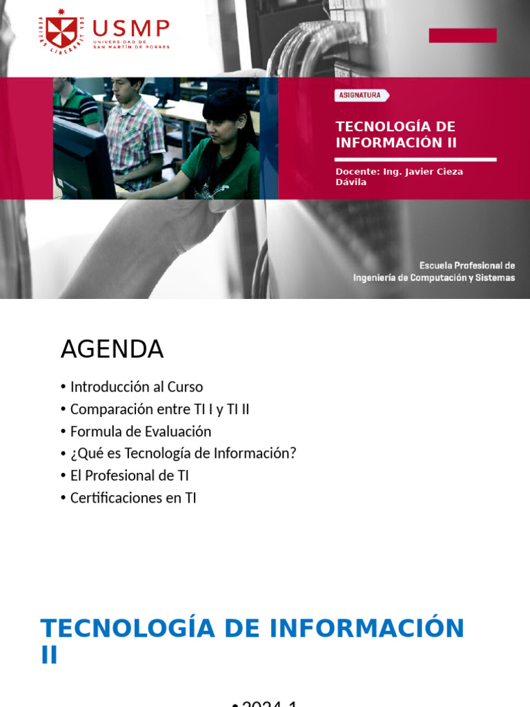 1 TI2 Conceptos Básicos de TI 2024 | PDF | Tecnologías de la ...