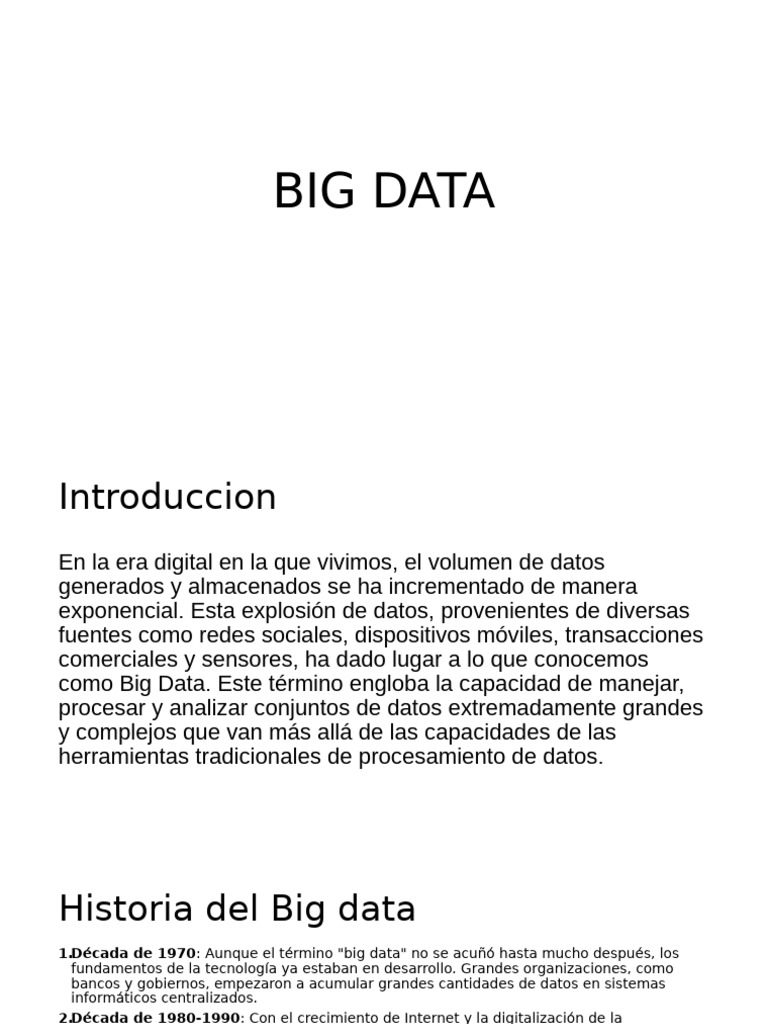 Big Data Texto | PDF | Big Data | No Sql