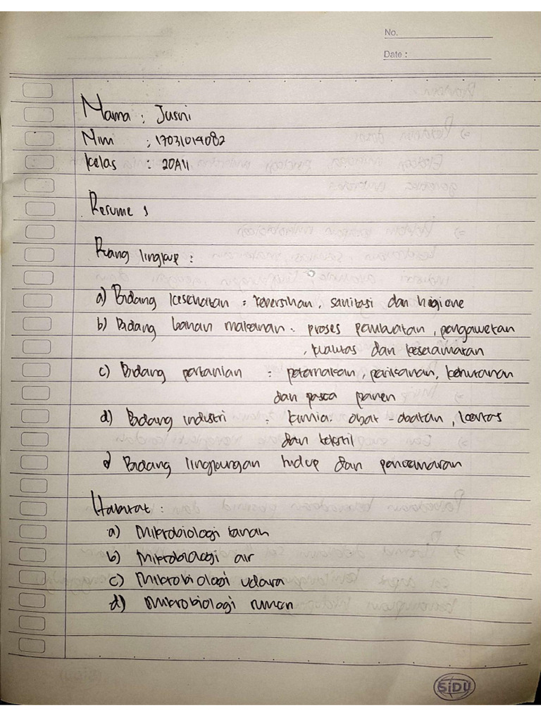 Resume 1 Jusni 082 | PDF