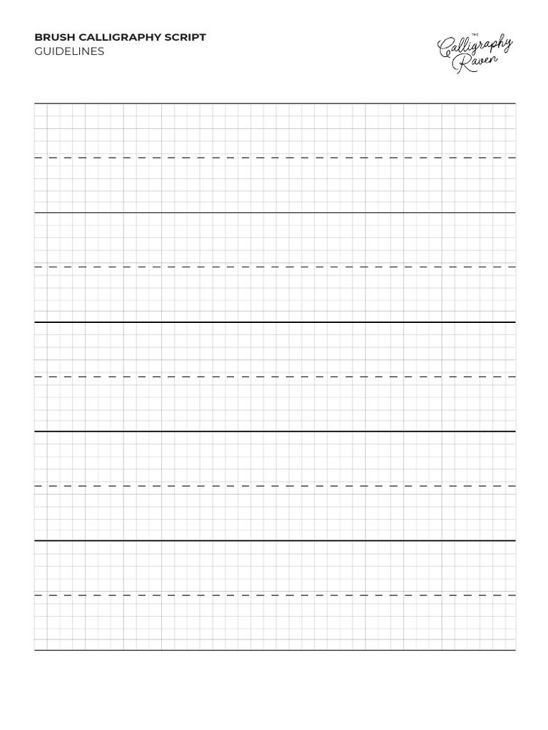 Guidelines For Brush Calligraphy | PDF