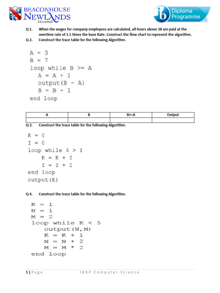 Topic 4 Computational Thinking Pdf
