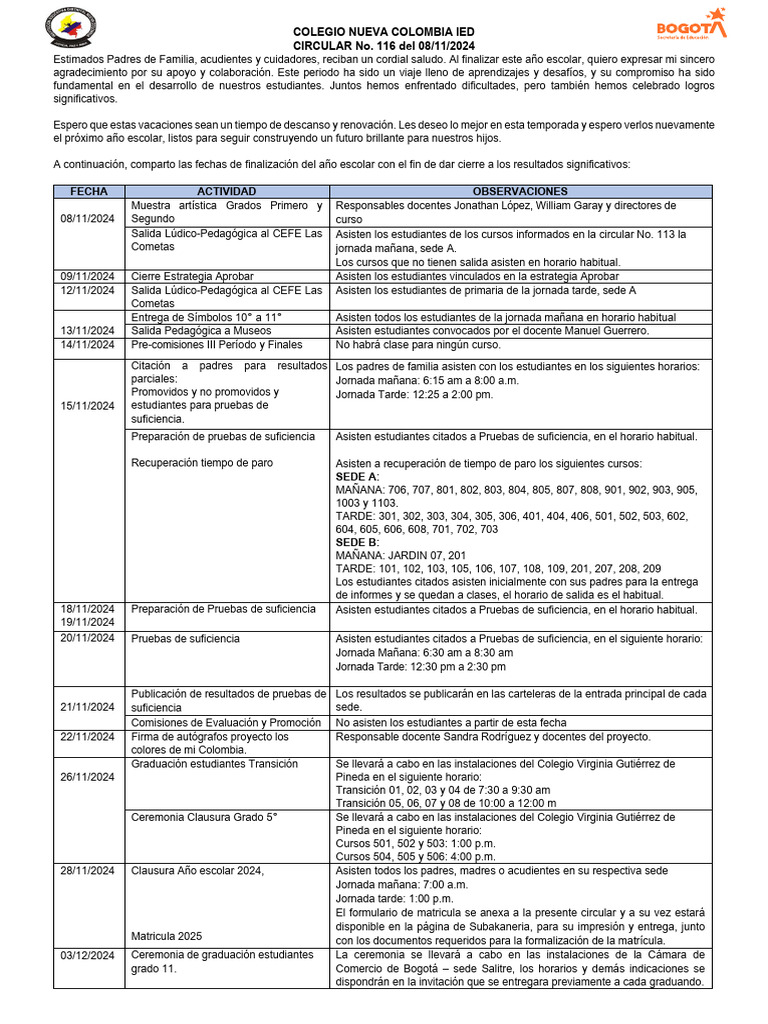 Circular No. 116 08112024 | PDF | Documento de identidad