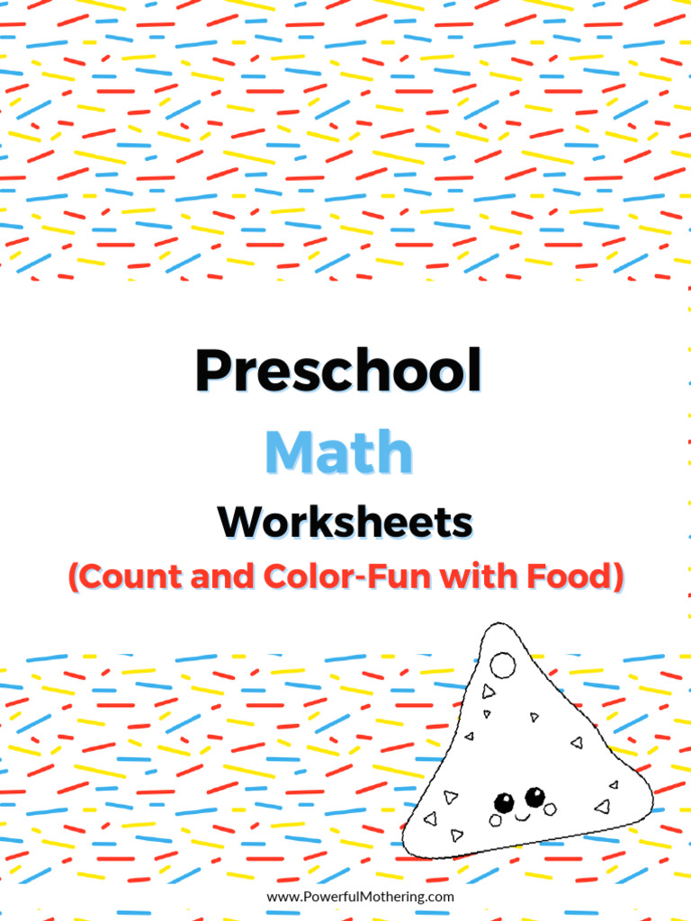 Preschool Math Fun Worksheets | PDF