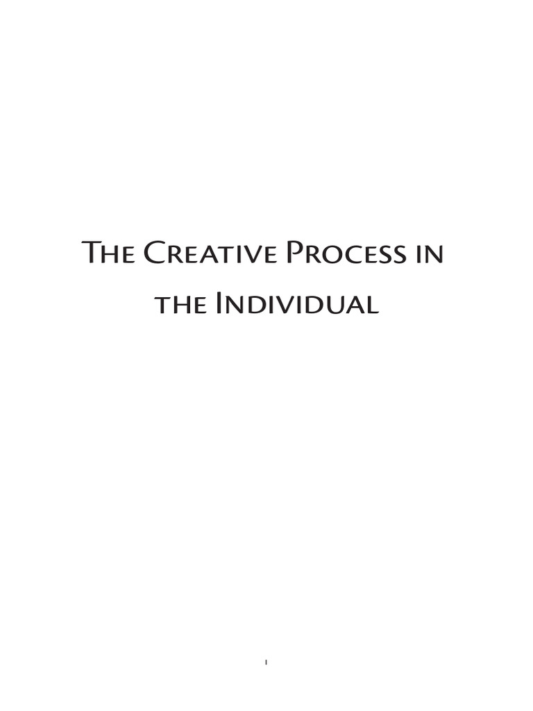 1910 creative process | PDF | Mind | Matter