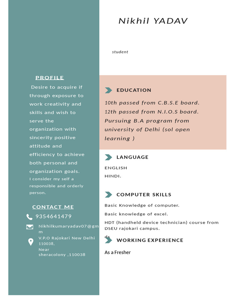 Nikhil Resume | PDF