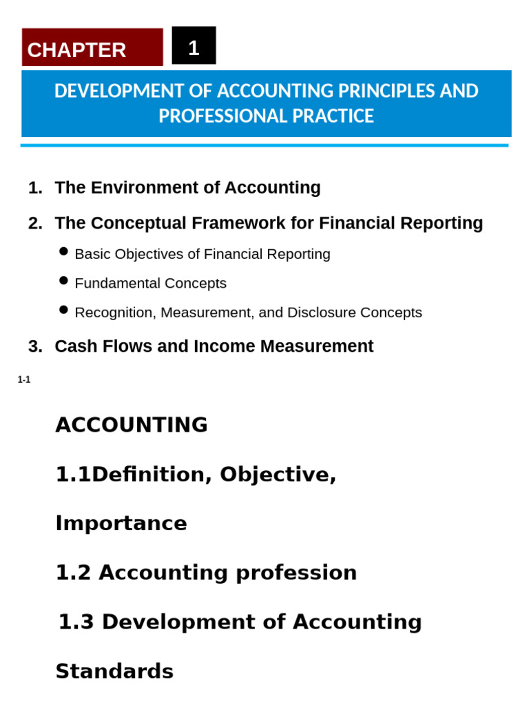Intermediate Financial Accounting Chapter 1 | PDF | Going Concern | International Financial ...