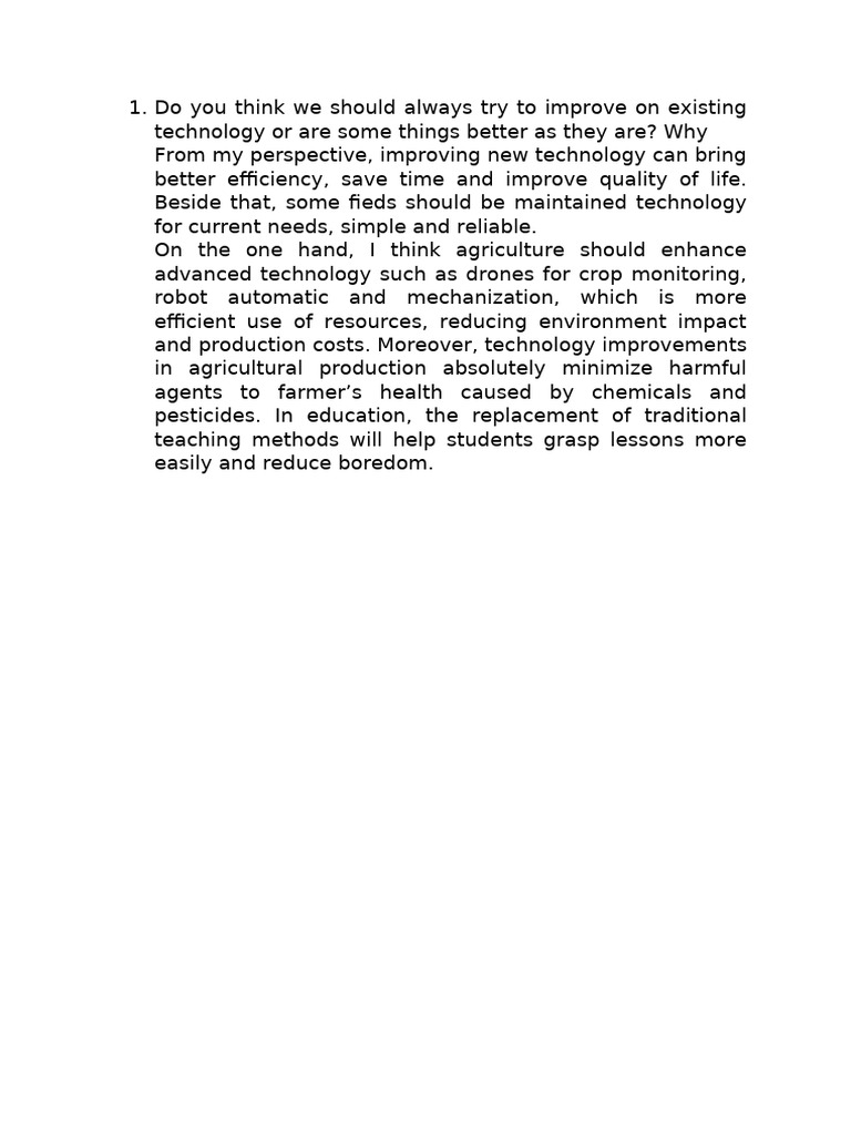 Speaking Technology (Câu 5) | PDF