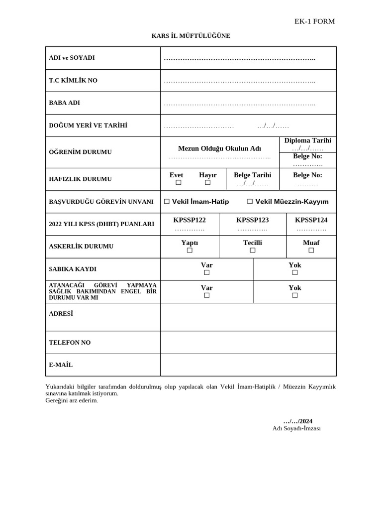 VEKİL BAŞVURU FORMU_b6d75837-f7ba-40cf-91f2-d1994b658466 | PDF