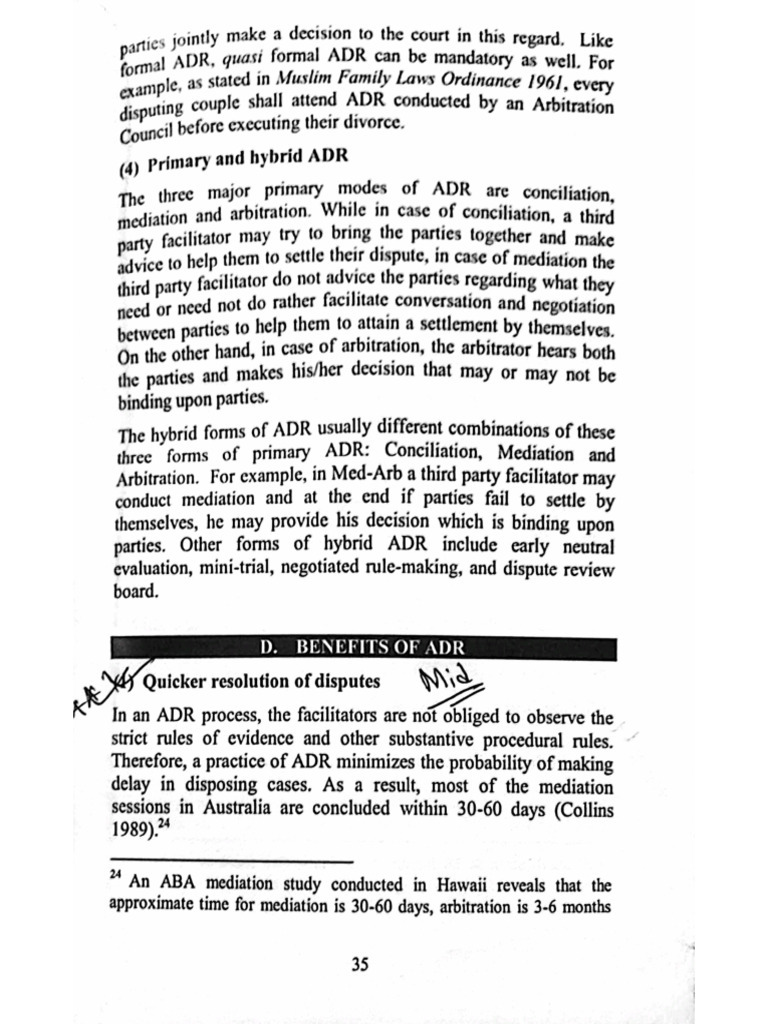 1. Benefit of ADR | PDF