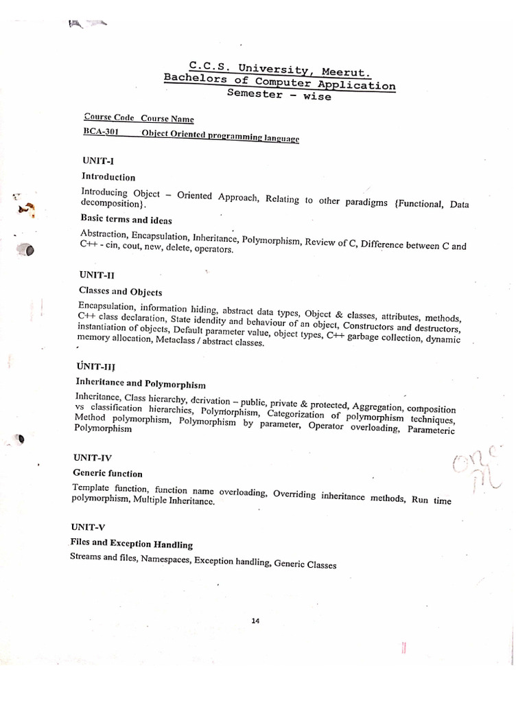 CPP SYLLABUS (2) | PDF