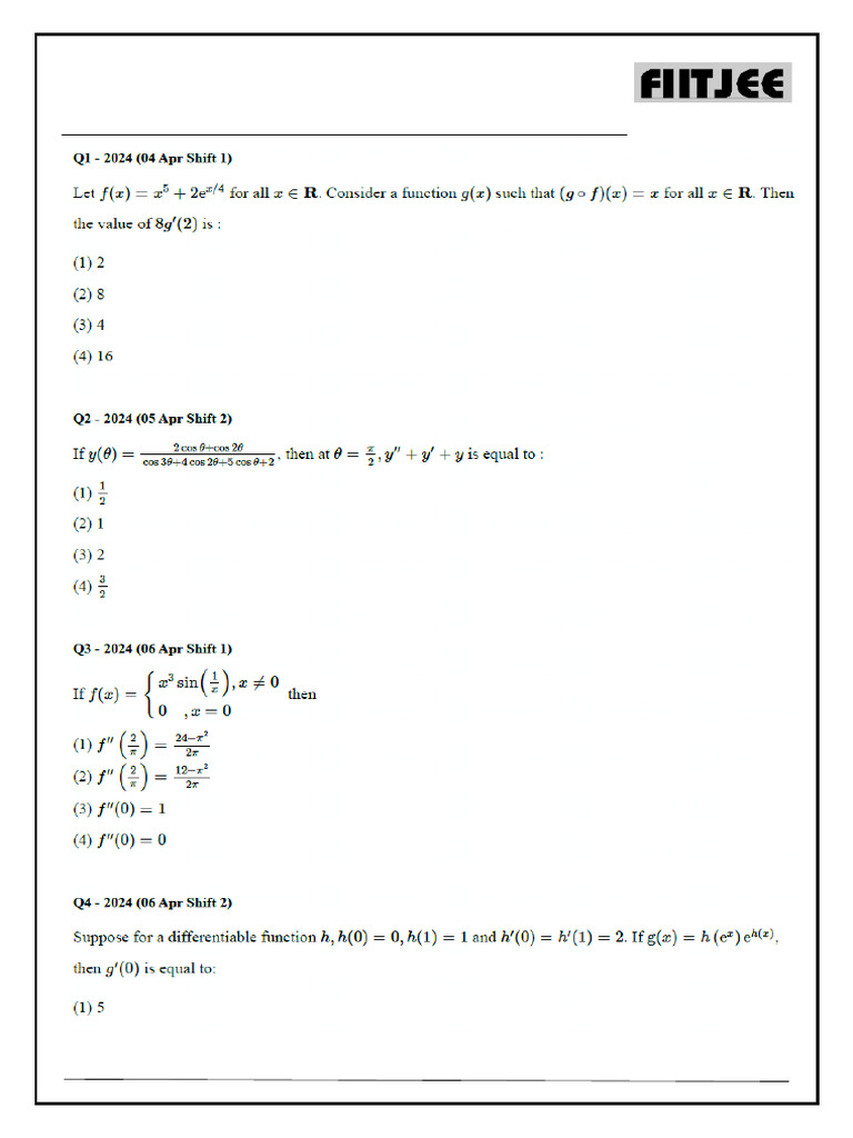 Method of Differentiation | PDF
