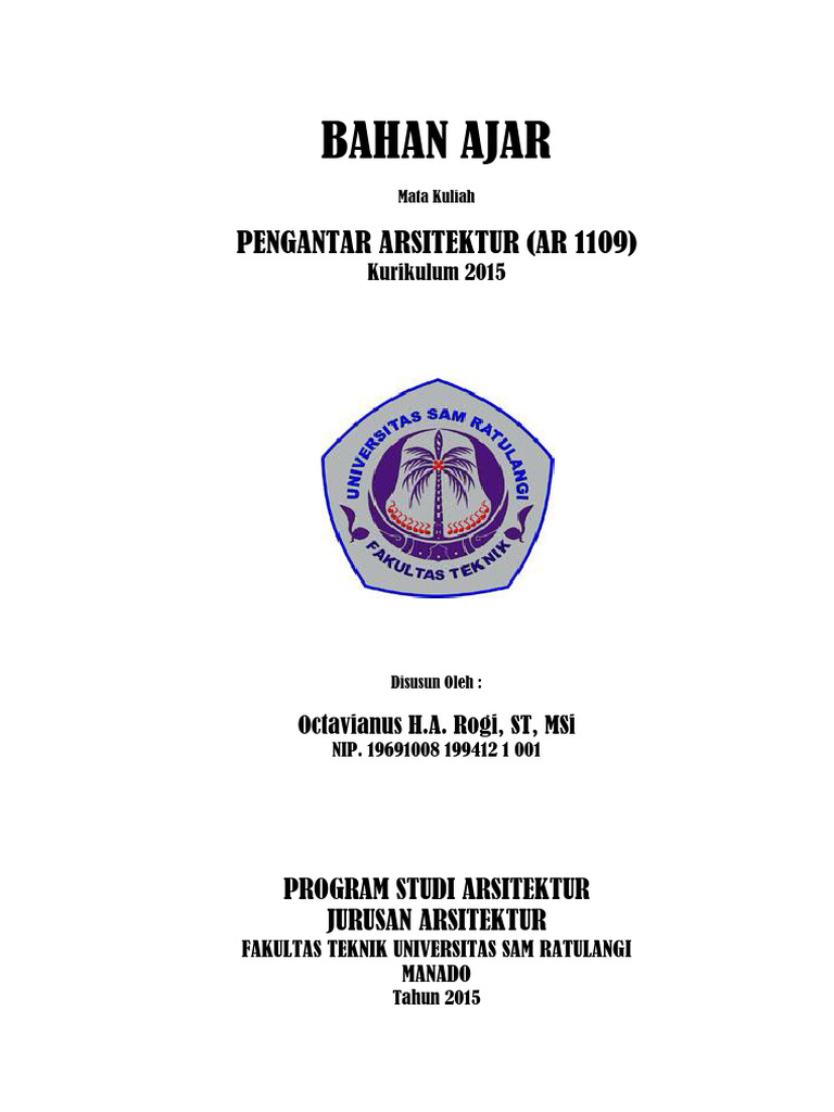 Modul Pengantar Arsitektur | PDF