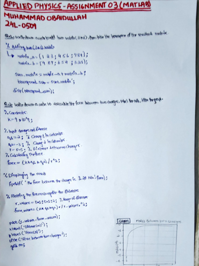 AP Assignment 03 Matlab | PDF