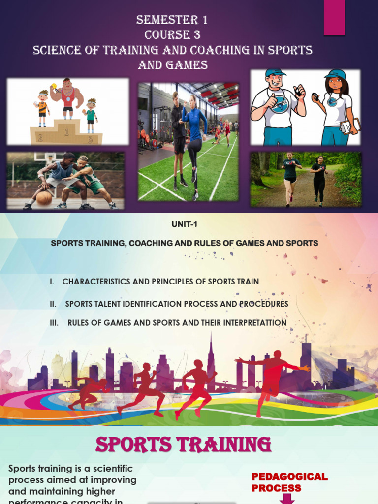 1 MEANING & CHARACTERISTICS OF SPORTS TRAINING1 | PDF | Science | Sports