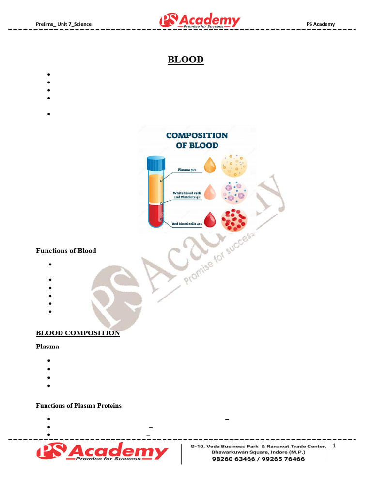 Unit7 Science (4) Blood | PDF | Blood Type | White Blood Cell
