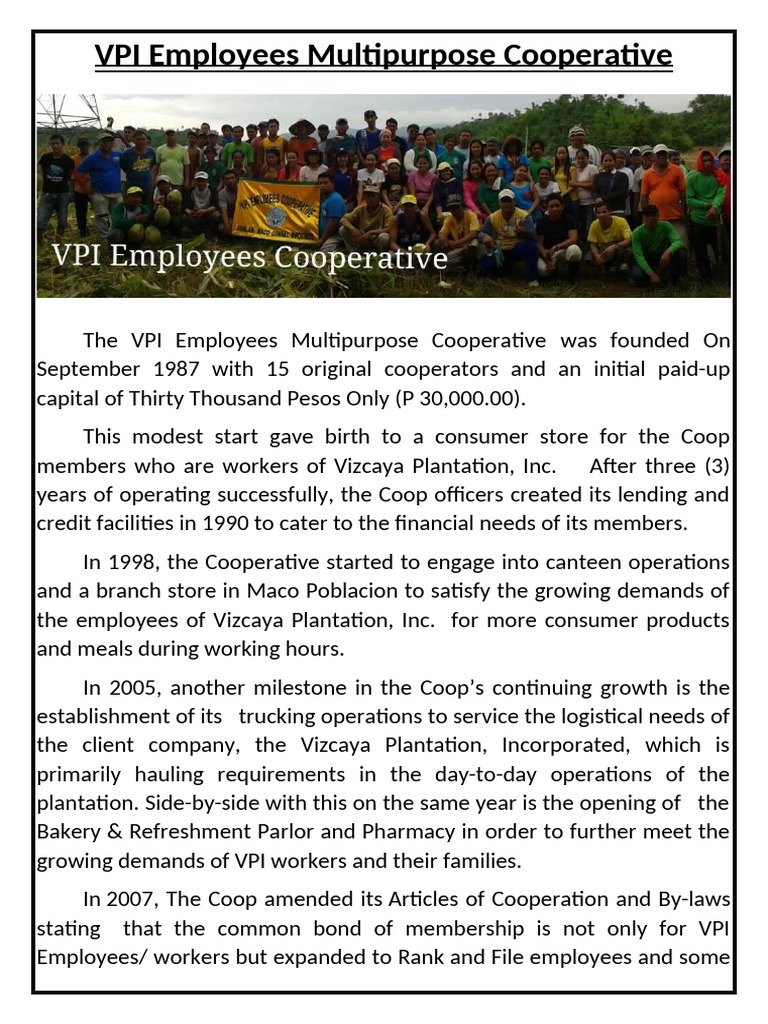 Cooperatives | PDF | Cooperative | Fishery