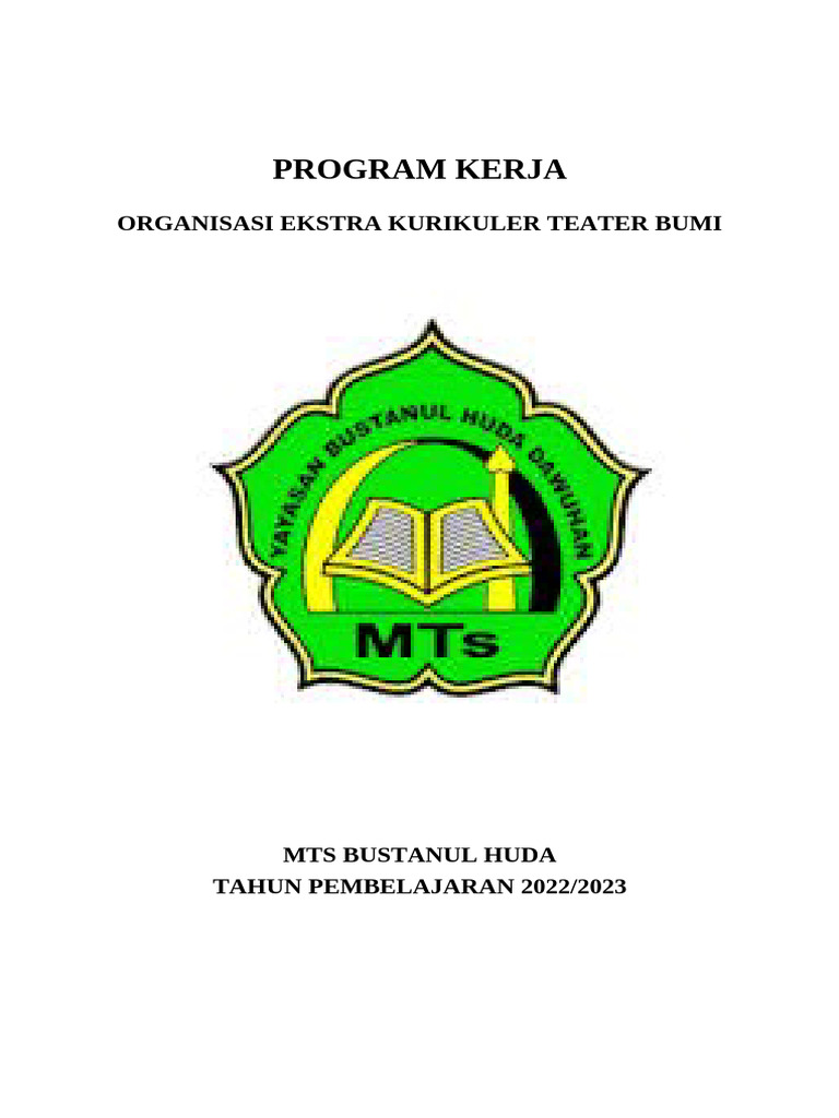 Program Kerja Teater Bumi Bushud | PDF
