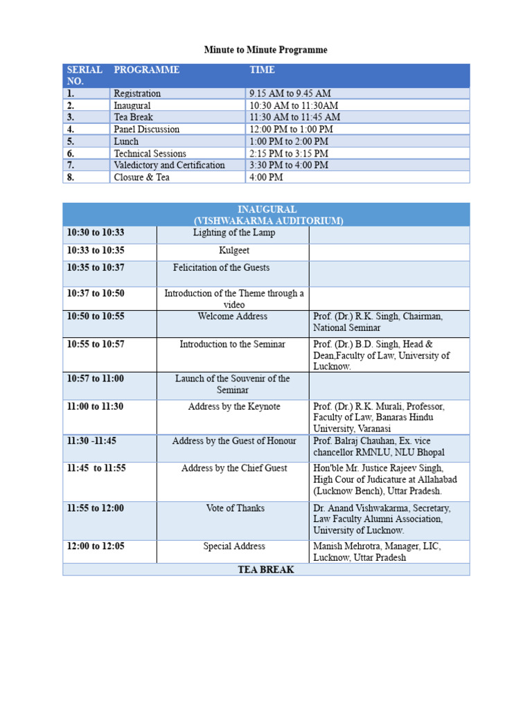 Seminar Schedule: Law & Justice | PDF | Judiciaries | Justice