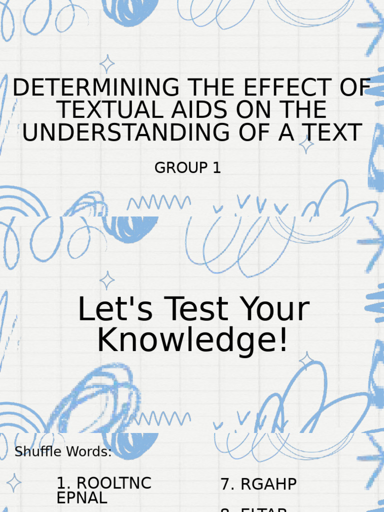 Group 1 Textual Aids | PDF | Chart | Pie Chart