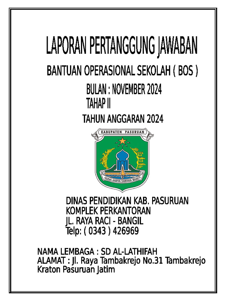 Cover Lap Bos Sd | PDF