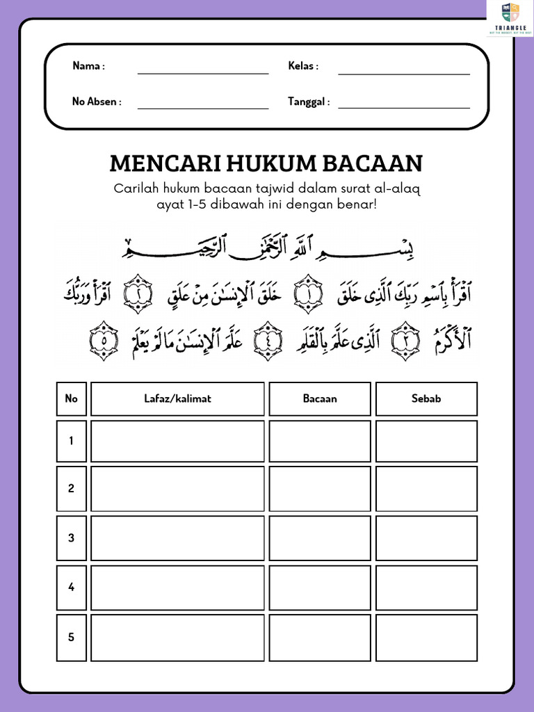 lkpd hukum bacaan | PDF