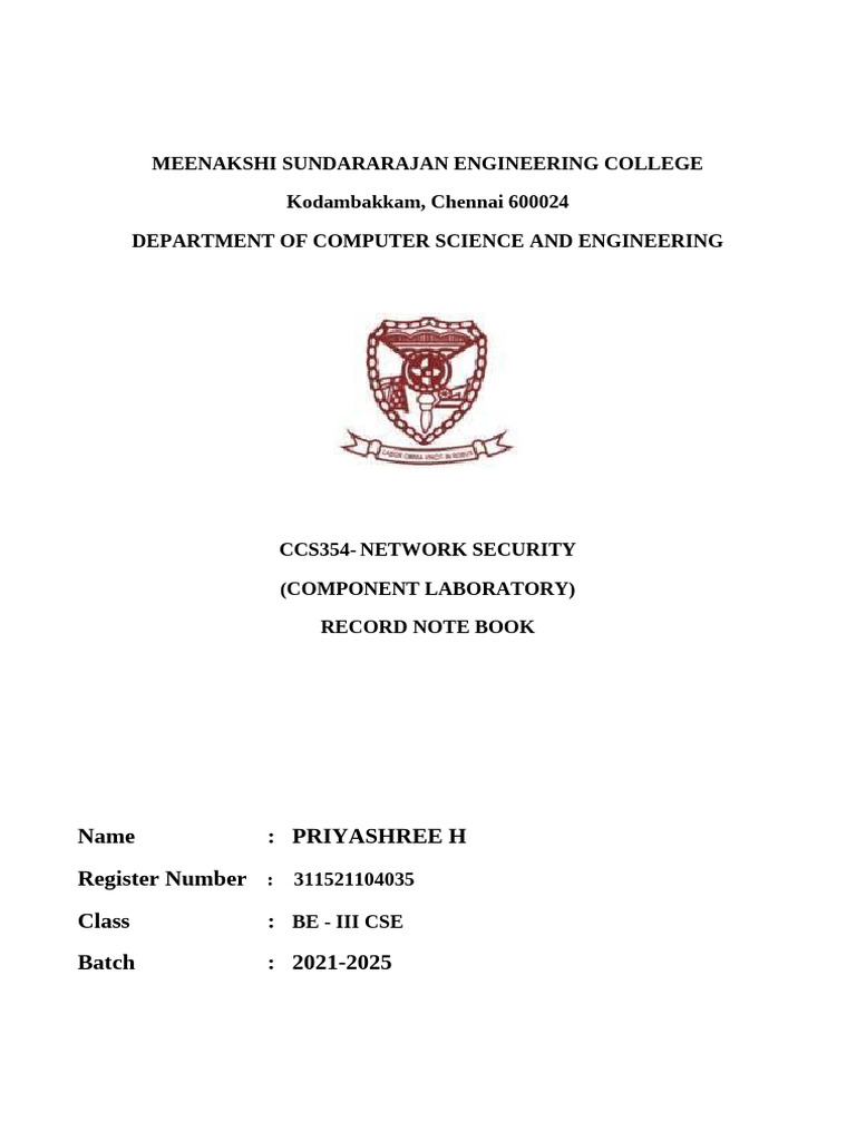 NS FRONT SHEETS | PDF | Engineering | Science