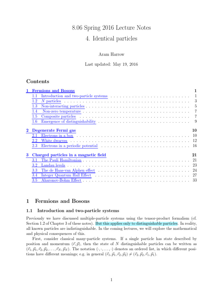MIT8 06S16 Chap4 | PDF | Spin (Physics) | Wave Function