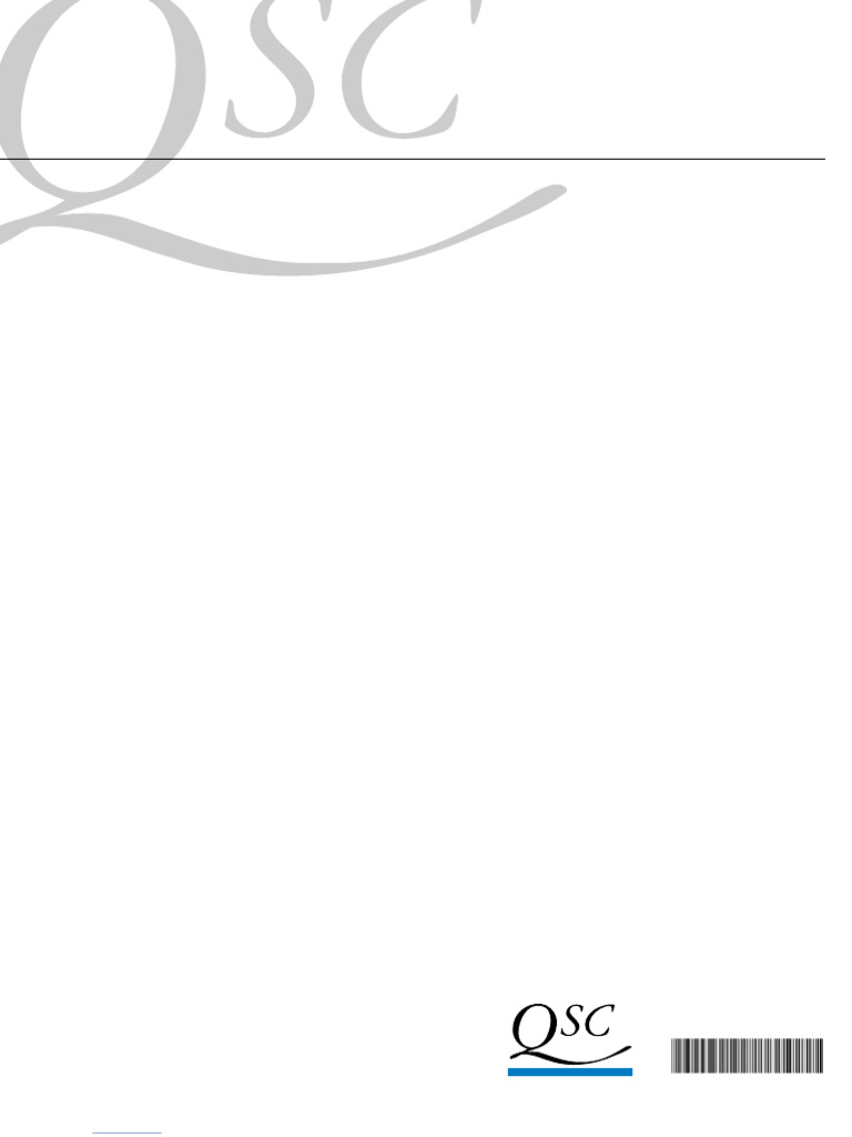 Manual QSC Audio 1400 | PDF | Amplifier | Electrical Connector