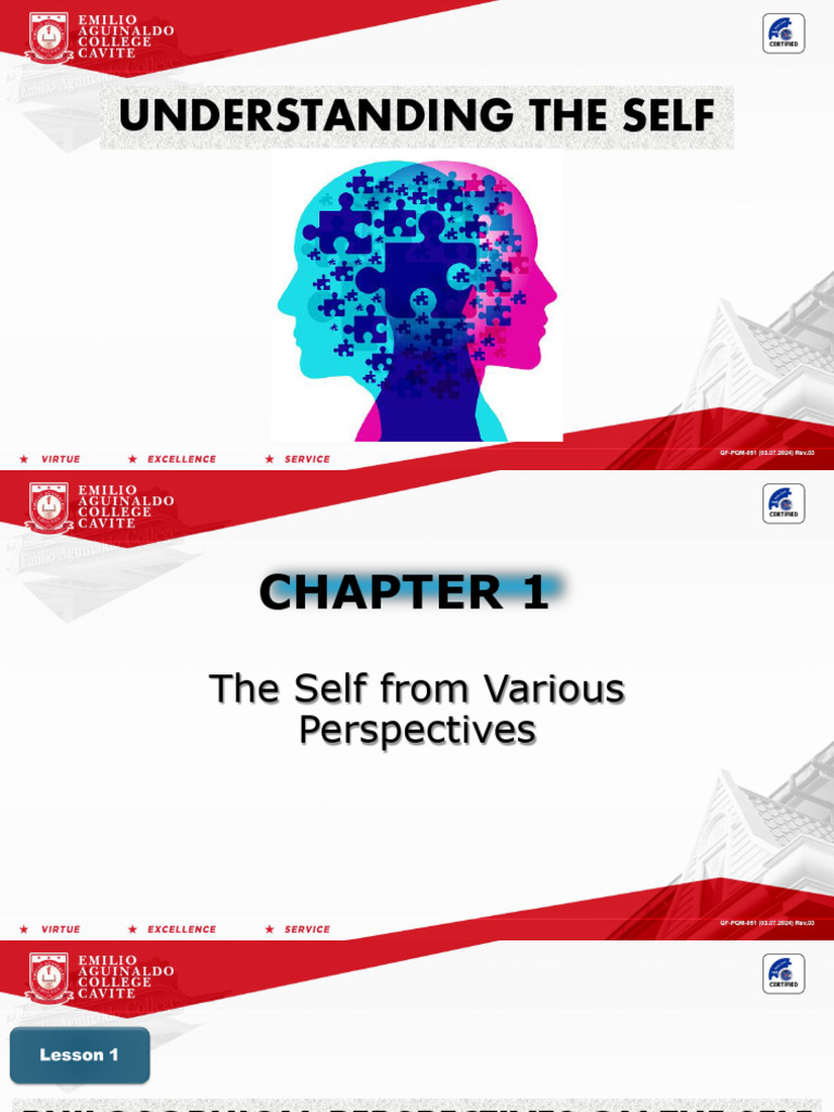 UTS Reviewer Lesson 1 To 3 (2) 1 | PDF | Id | Philosophy Of Self