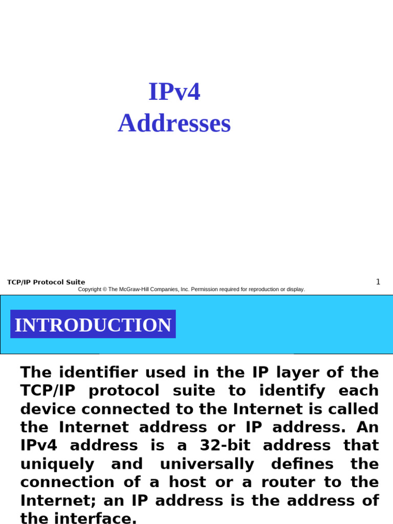 Addressing | PDF | Ip Address | Internet Protocols