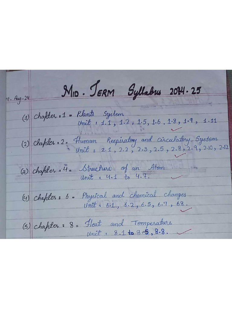 Science Mid Term Journal Work | PDF