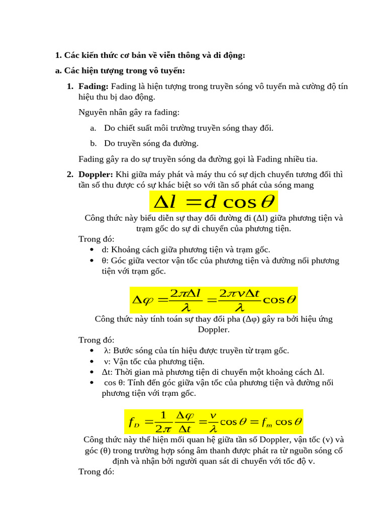 ÔN TẬP TTDD | PDF