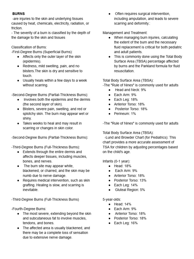 Burns | PDF | Burn | Skin