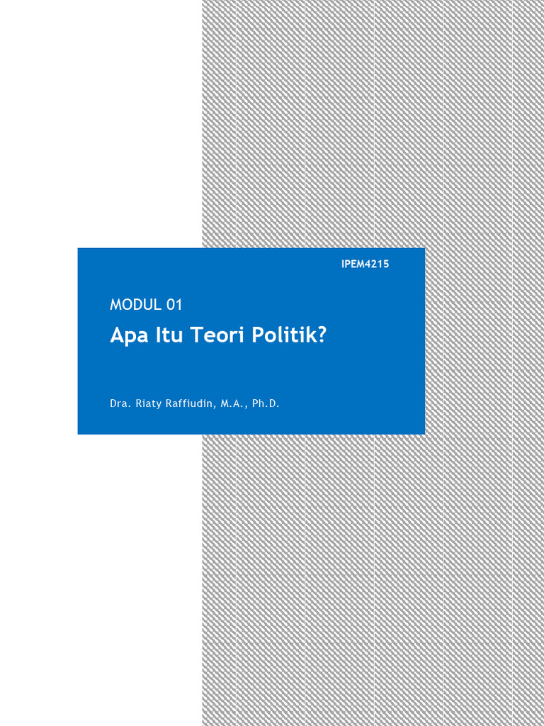 Memahami Teori Politik Dasar | PDF