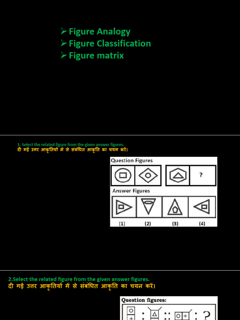Figure Analogy Classification Matrix (Figure Analogy) Figure | PDF