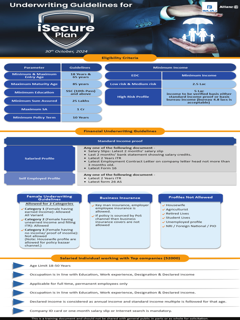 ISecure UW One Pager | PDF | Insurance | Business