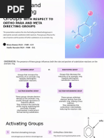 Activating vs. Deactivating Groups in EAS | PDF | Physical Chemistry ...