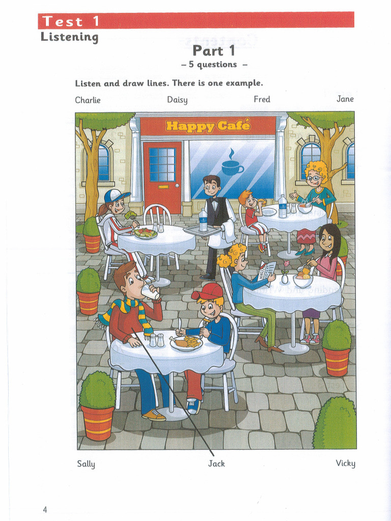 Movers Authentic 3 - Test 1 | PDF