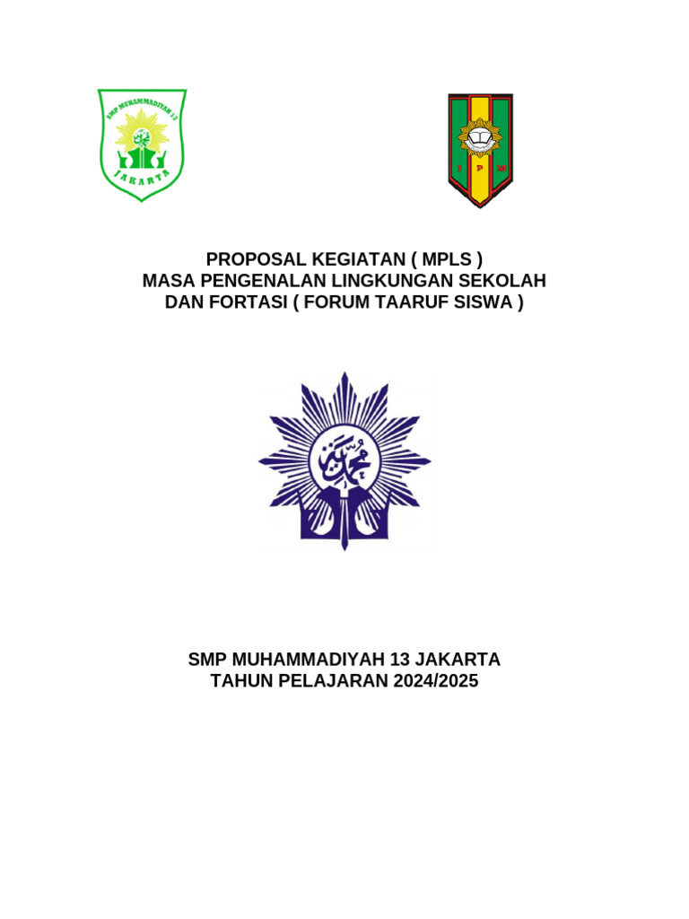 Proposal MPLS & Fortasi 2024-2025 | PDF