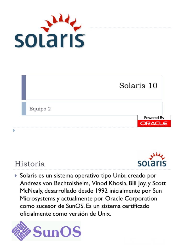 Oracle Solaris 10: Un sistema operativo robusto y seguro | PDF