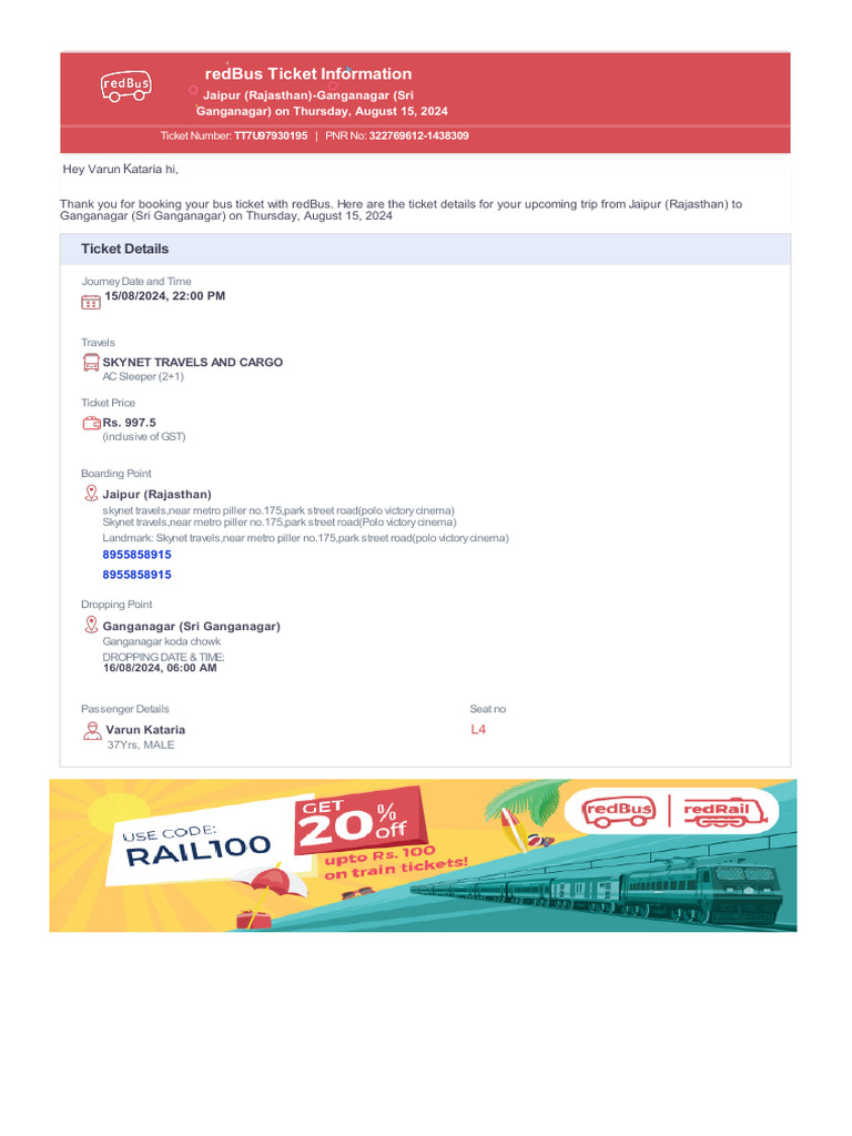 JPR-SGNR 15082024 | PDF | Bus