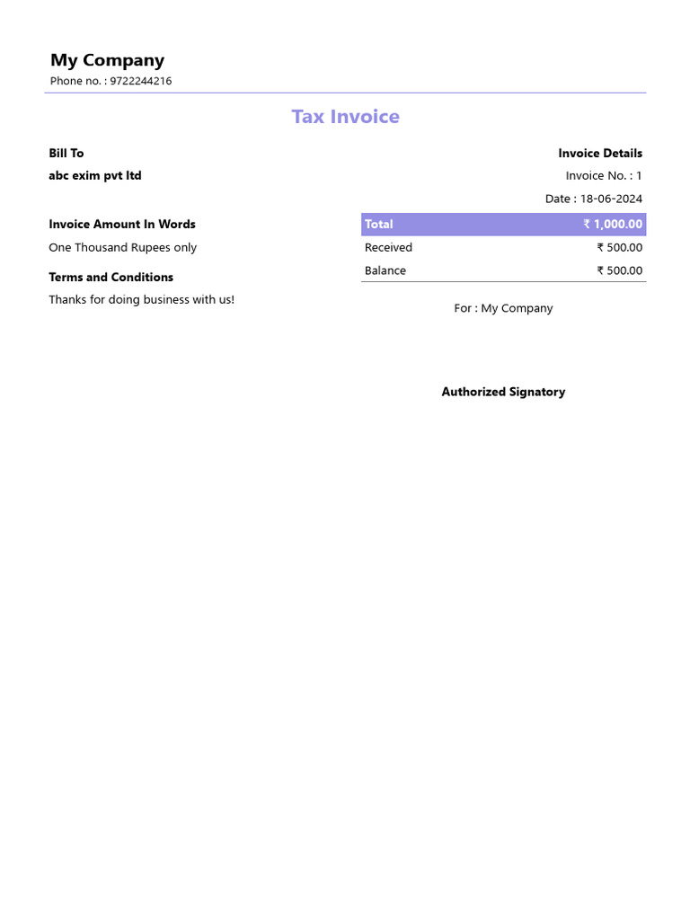 Performa Invoice2 | PDF