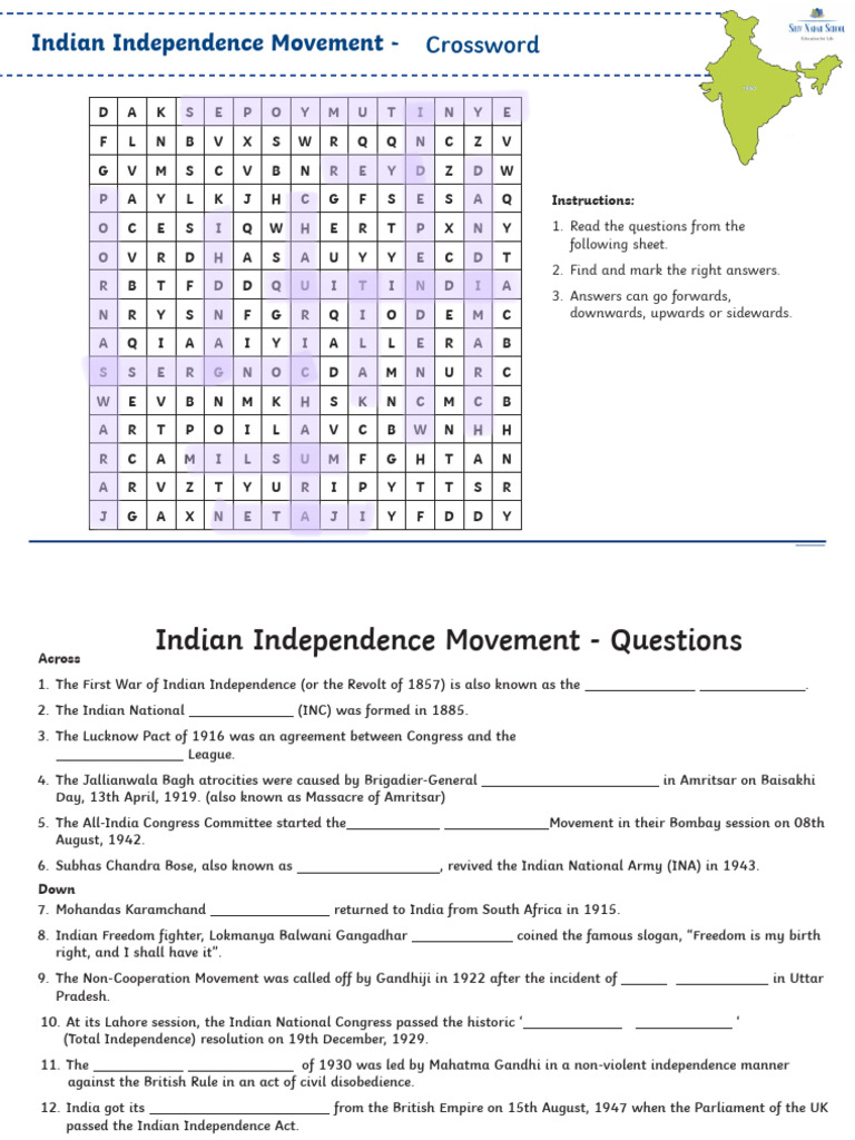 Key Events in Indian Independence | PDF | Mahatma Gandhi | Indian ...